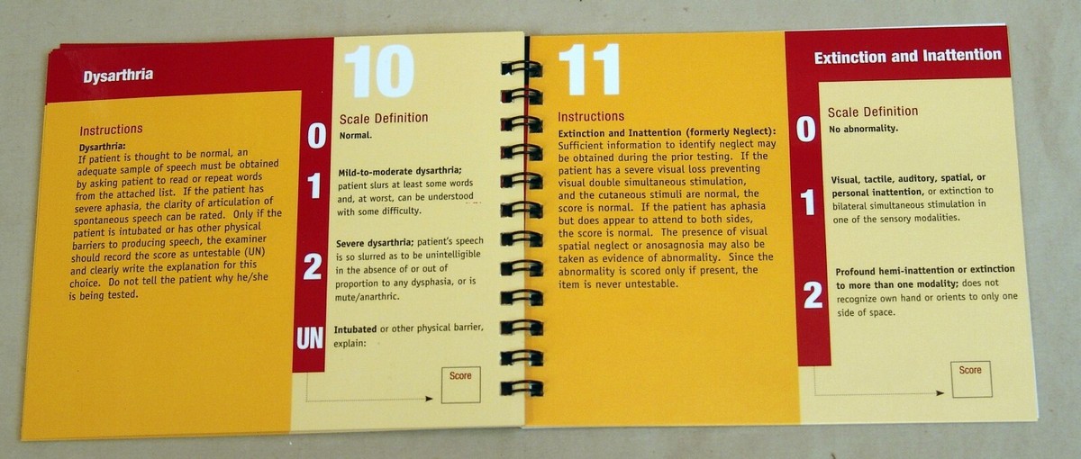 Nih Stroke Scale Nihss Pocket Cards - Infoupdate.org