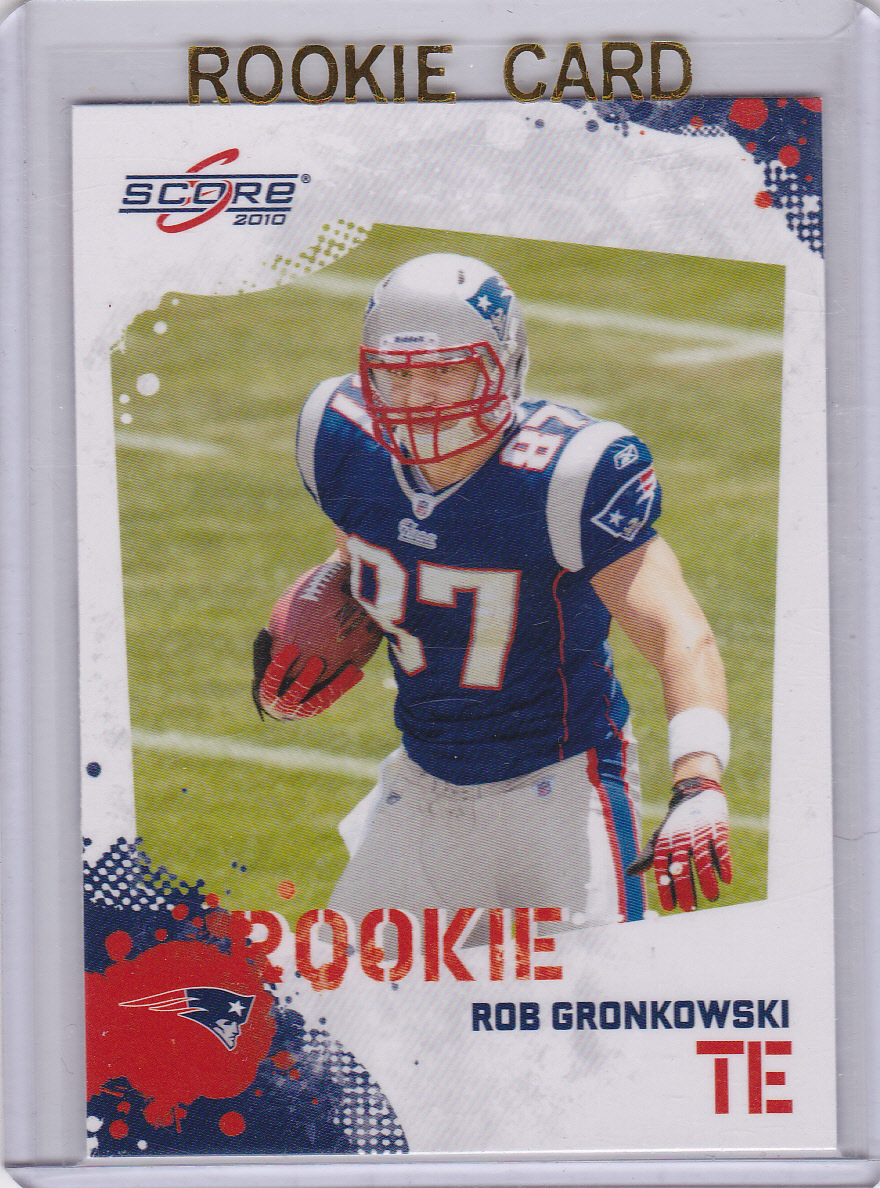Rob Gronkowski ROOKIE CARD 2010 Score Football RC NE Patriots TB Bucs ...