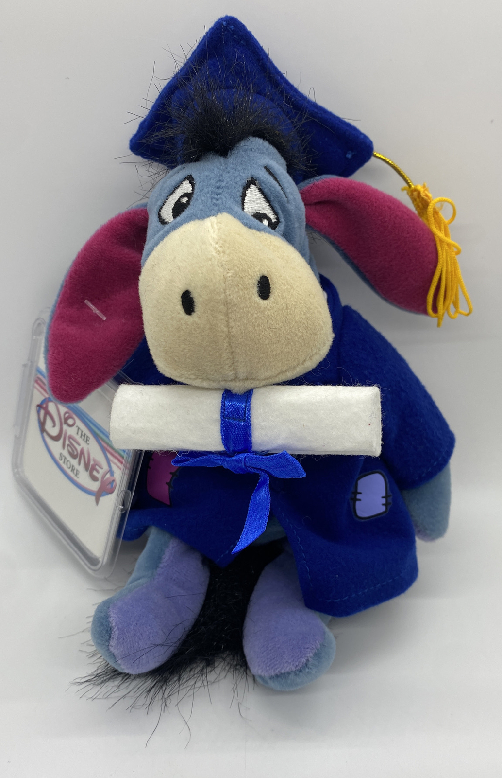 Disney Store Mini Bean Bag Plush Graduation Eeyore Donkey Diploma Cap ...
