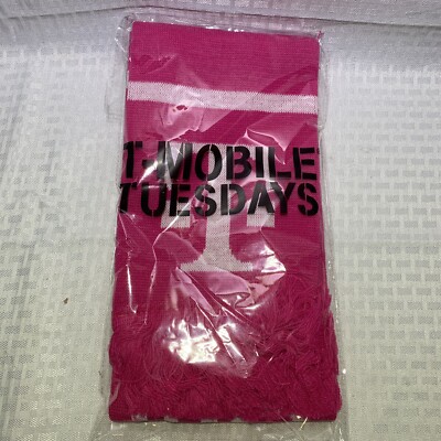 New in Package--T-MOBILE Tuesday Pink Winter Scarf | eBay