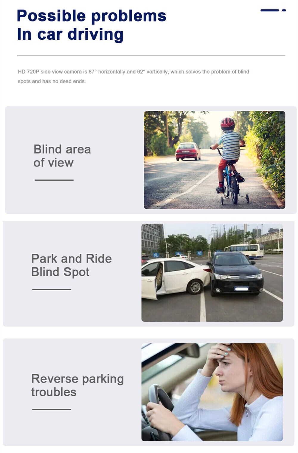 Pair Car Left and Right Side View Camera Blind Spot Parking Aid Camera ...