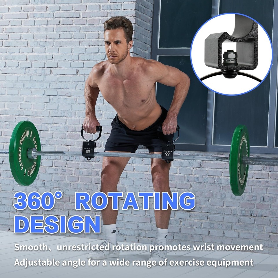 Rotating Pull-Up Handles-Ergonomic Exercise Handle for LAT Pulldown ...