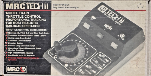 MRC Tech II DC Model Railroad Throttle 3000GS without Transformer | eBay