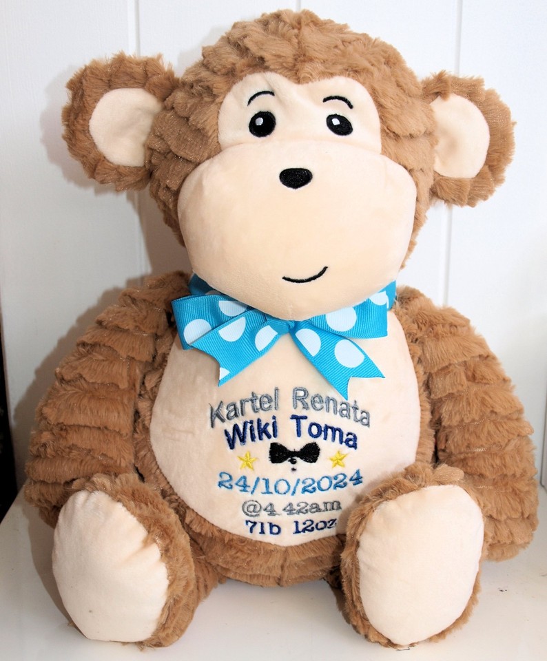 Personalised Soft Toy / Cubbie | Teddy Bear White |Happy 18th Birthday ...
