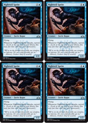 MTG - 4x NIGHTVEIL SPRITE - Guilds of Ravnica (U) | eBay