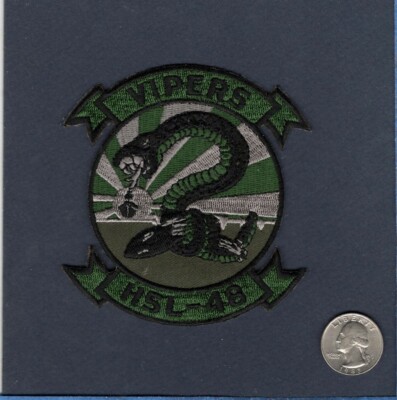 HSL-48 VIPERS US NAVY SH-60 SEAHAWK Subdued Helicopter Squadron Patch ...