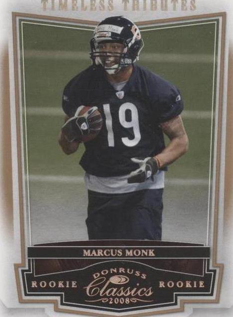 2008 Donruss Classics - Rookie Marcus Monk #248 Timeless Tributes ...