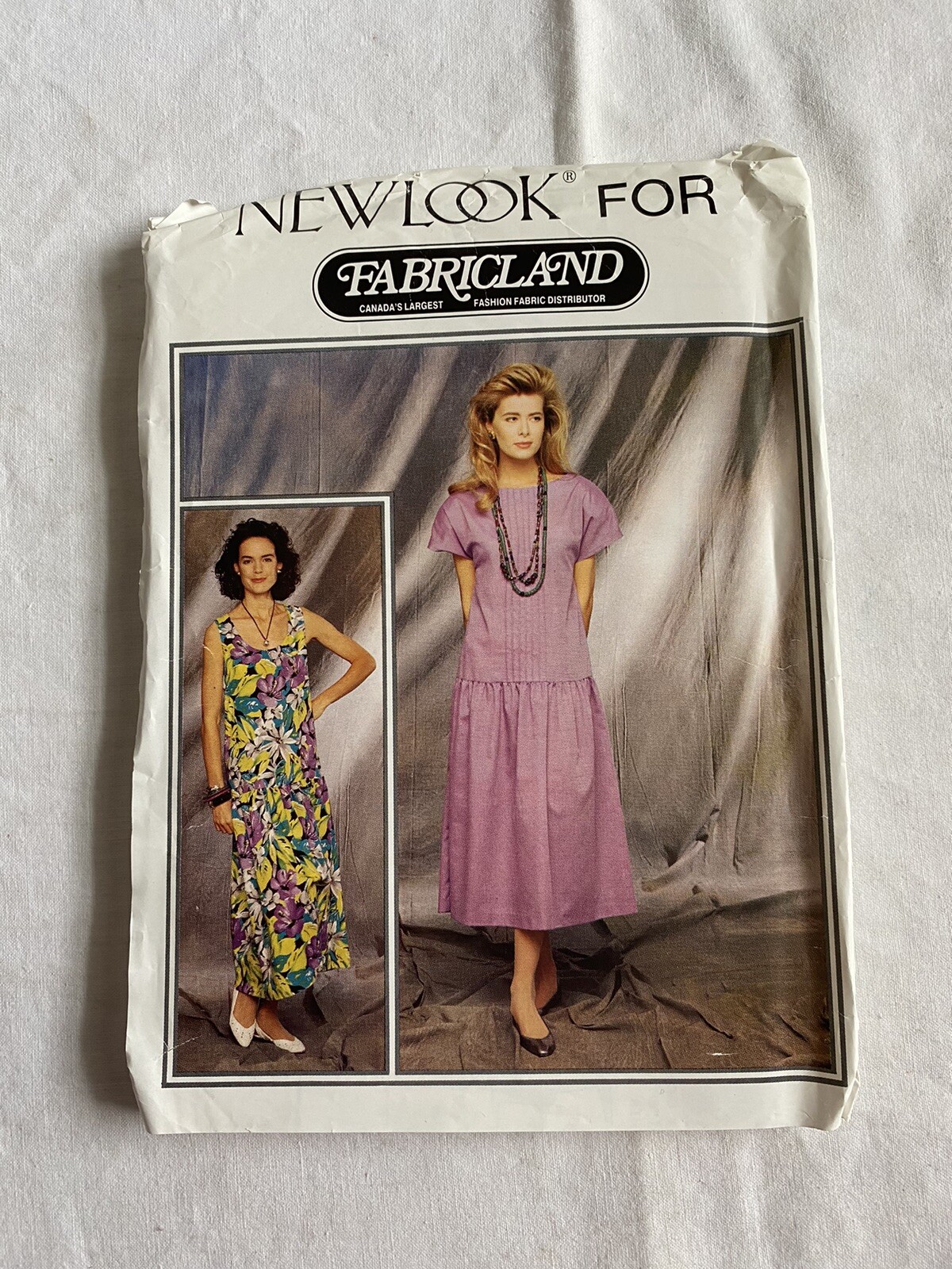 1990s Drop Waist Dress New Look 6273 Sewing Pattern 8-18 UNCUT | eBay