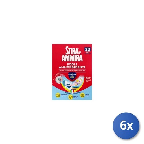 6x Stira E Ammira Loks Adoucissant 20 Pièces X Sèche-linge | eBay