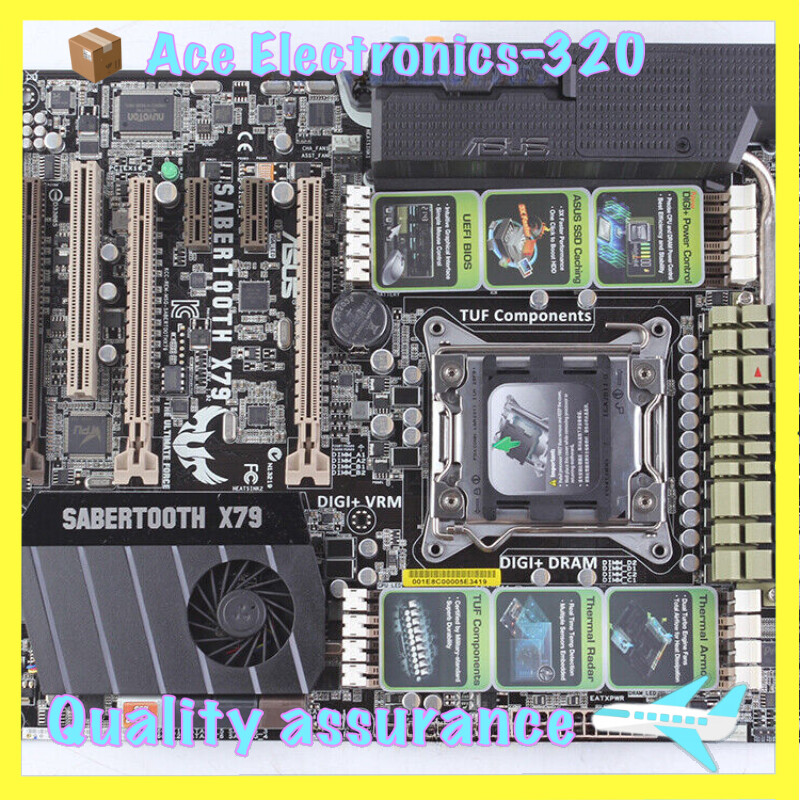 ASUS SABERTOOTH X79 Socket 2011 Motherboard Intel X79 ATX DDR3 USB3.0 ...