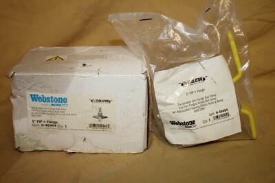 Webstone Nibco H-40404 1" FIP x Flange Isolator Uni-Flange Ball Valve 600CWP NEW | eBay