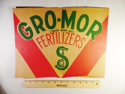 Label:GRO-MOR fertilizers,agriculture.Leola,PA. original US chemical ...