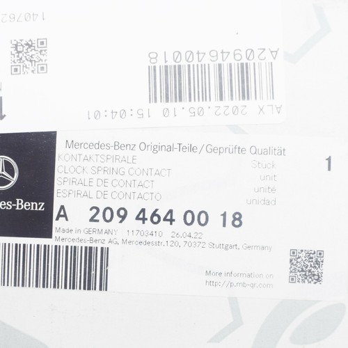 MB CLK C209 STEERING CONTACT SPIRAL WITH ANGLE SENSOR A2094640018 NO🇺🇸 ...
