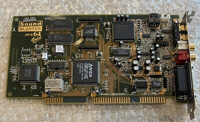 CREATIVE SOUND BLASTER AWE 64 GOLD CT4390 ISA SOUND CARD As Is No ...