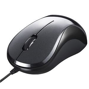 Buffalo Supply Wired Blue LED Optical Mouse Quiet/3 Buttons Black ...