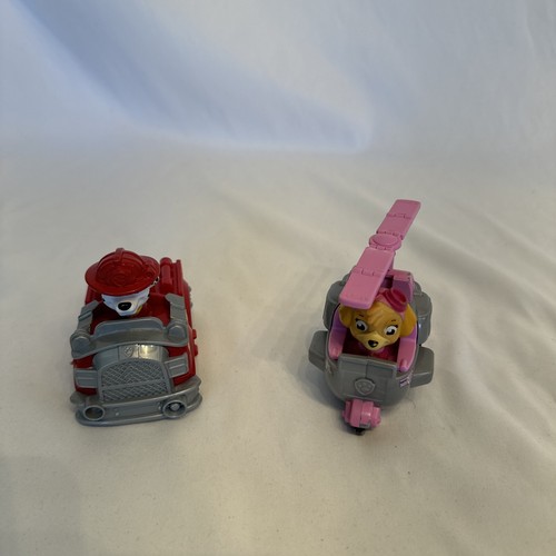 Paw Patrol Rescue Racers Set Of 2 Vehicles Attached Figures Skye ...