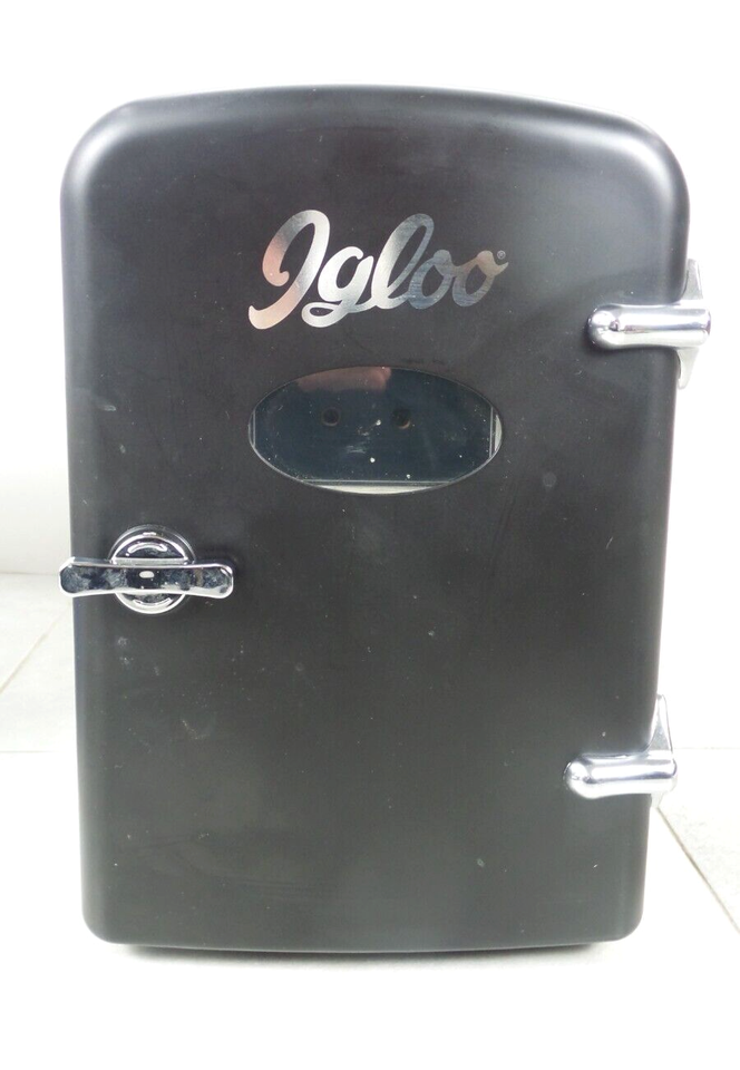 Igloo 6 Can Mini Fridge Cooler Retro Black (G126502-6 (R) AA-4 ...