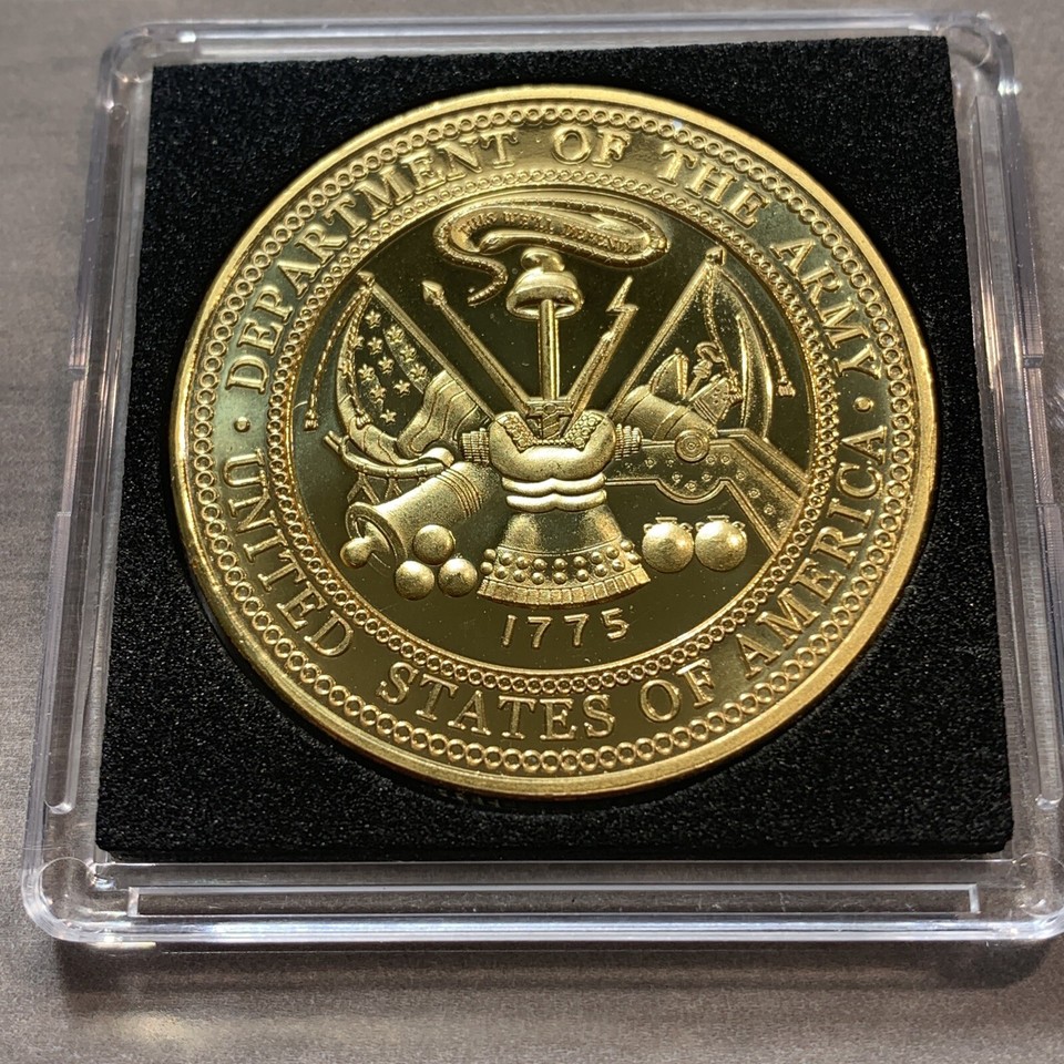 US ARMY STAFF SERGEANT E-6 Challenge Coin with Case-US Military Gift ...