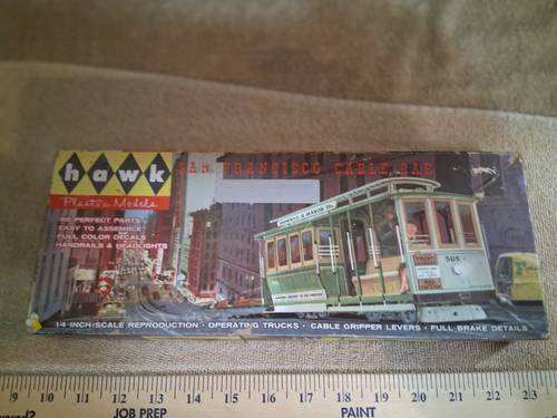 Vintage 1959 Hawk San Francisco Cable Car Model Kit 1/4" Scale | eBay