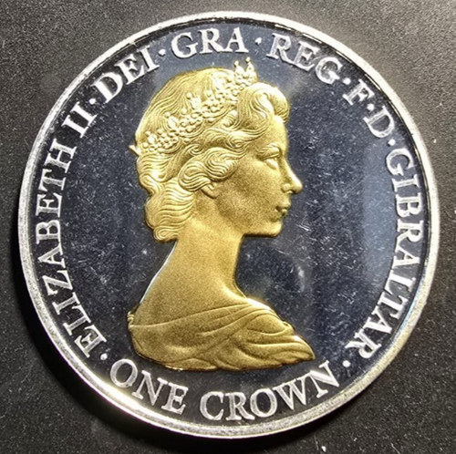 2016 GIBRALTAR ELIZABETH II SECOND PORTRAIT GOLD / SILVER PROOF ONE ...
