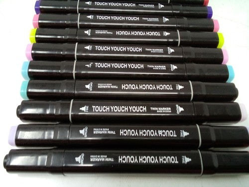 168PCS Touch Youch Marker Set Permanent Double-Ended Highly Pigmented ...