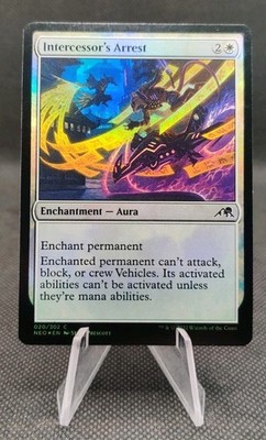 Intercessor's Arrest 020/302 Foil Kamigawa Neon Dynasty MTG Magic The ...