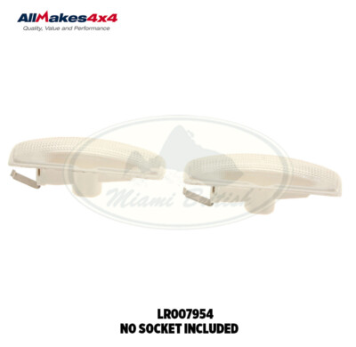 LAND ROVER SIDE MARKER LAMP SET x2 W/OUT SOCKET LR4 LR3 LR2 RANGE SPORT ...