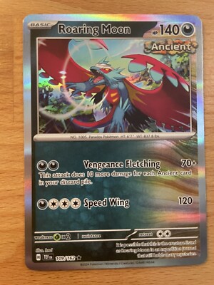 Roaring Moon 2024 Temporal Forces TEF #109/162 Ancient Pokemon Card R1 ...