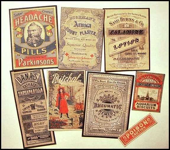 Vintage Poison Labels