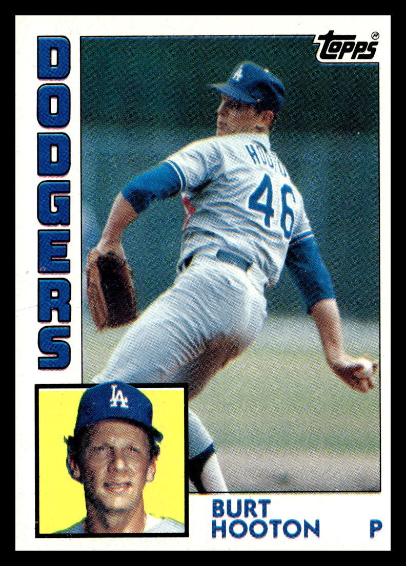 1984 Topps #15 Burt Hooton Los Angeles Dodgers Baseball Card | eBay