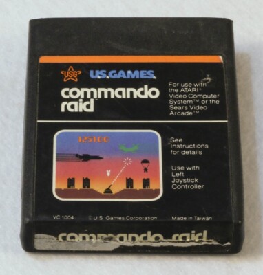Atari 2600 Game Tested & Working Commando Raid By U.S. Games | eBay