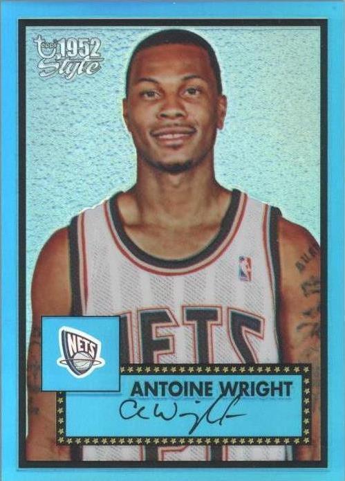 2005-06 Topps 1952 Style - Antoine Wright #142 Chrome Blue Refractor ...