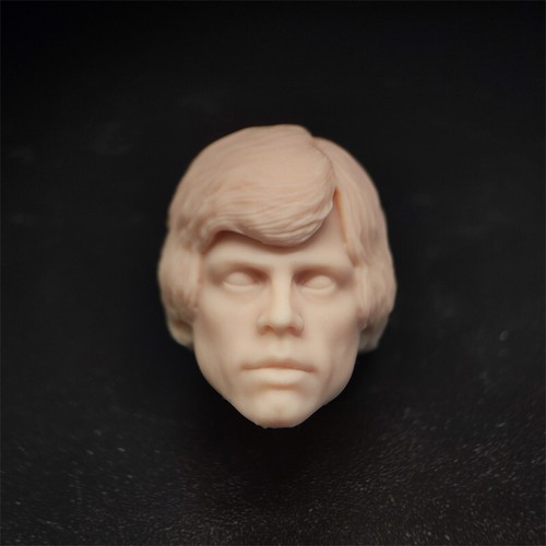 Blank 1/18 Scale Star War Luke Skywalker Head Sculpt Unpainted Fit 3.75 ...