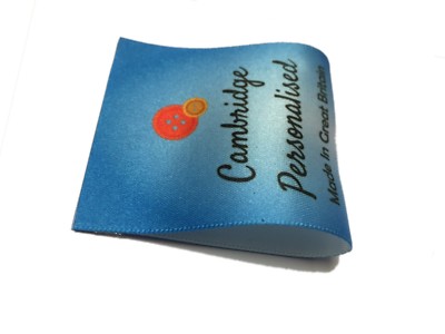 25mm Full Colour Bespoke Personalised Clothing Garment Loop Labels Sew ...