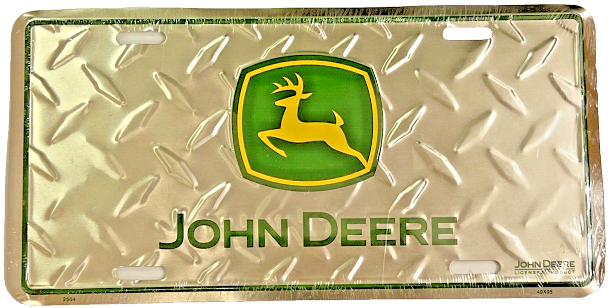 John Deere Diamond Plate License Plate My Cat Ate Your Deere Funny