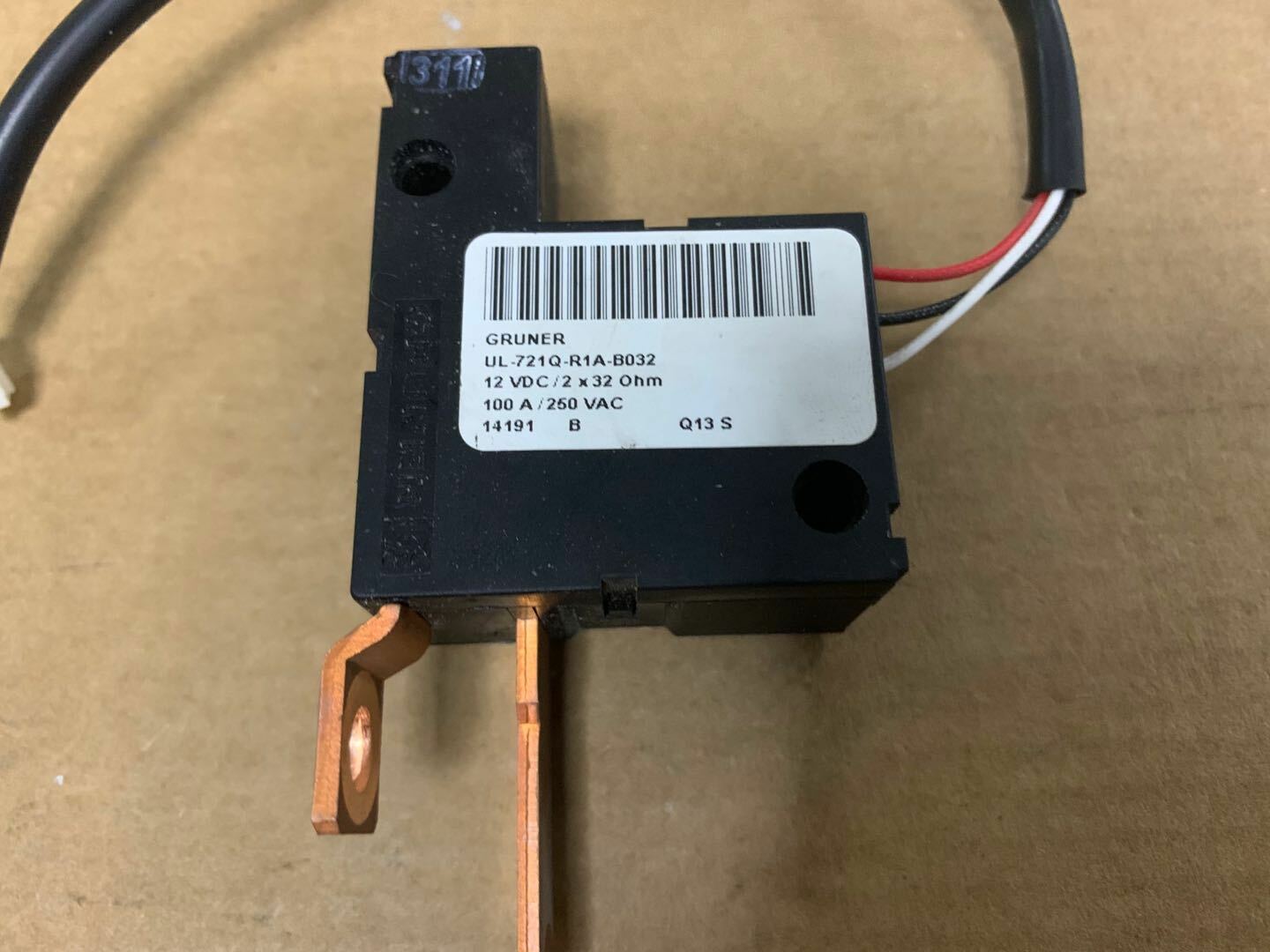 1PCS Used GRUNER UL-721Q-R1A-B032 relay 12VDC Tested in Good Conditon ...