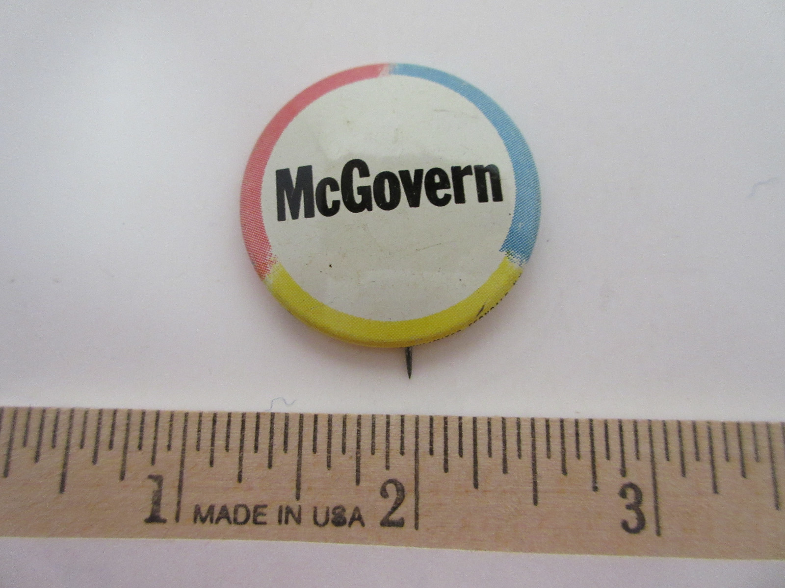 Vintage McGovern, pink, blue,yellow, pin, Button, Badge, Pinback ...