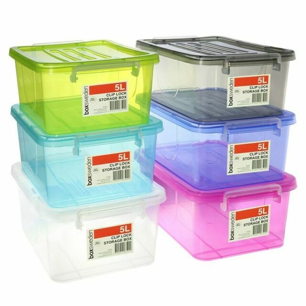 BOXSWEDEN UN65099 5L Storage Box, Assorted - 24 Count for sale online ...