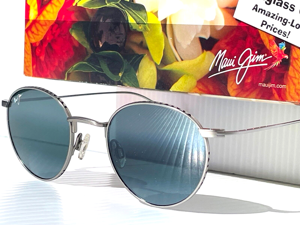 NEW Maui Jim NORTH STAR Silver Titanium POLARIZED Grey Lens Sunglass ...
