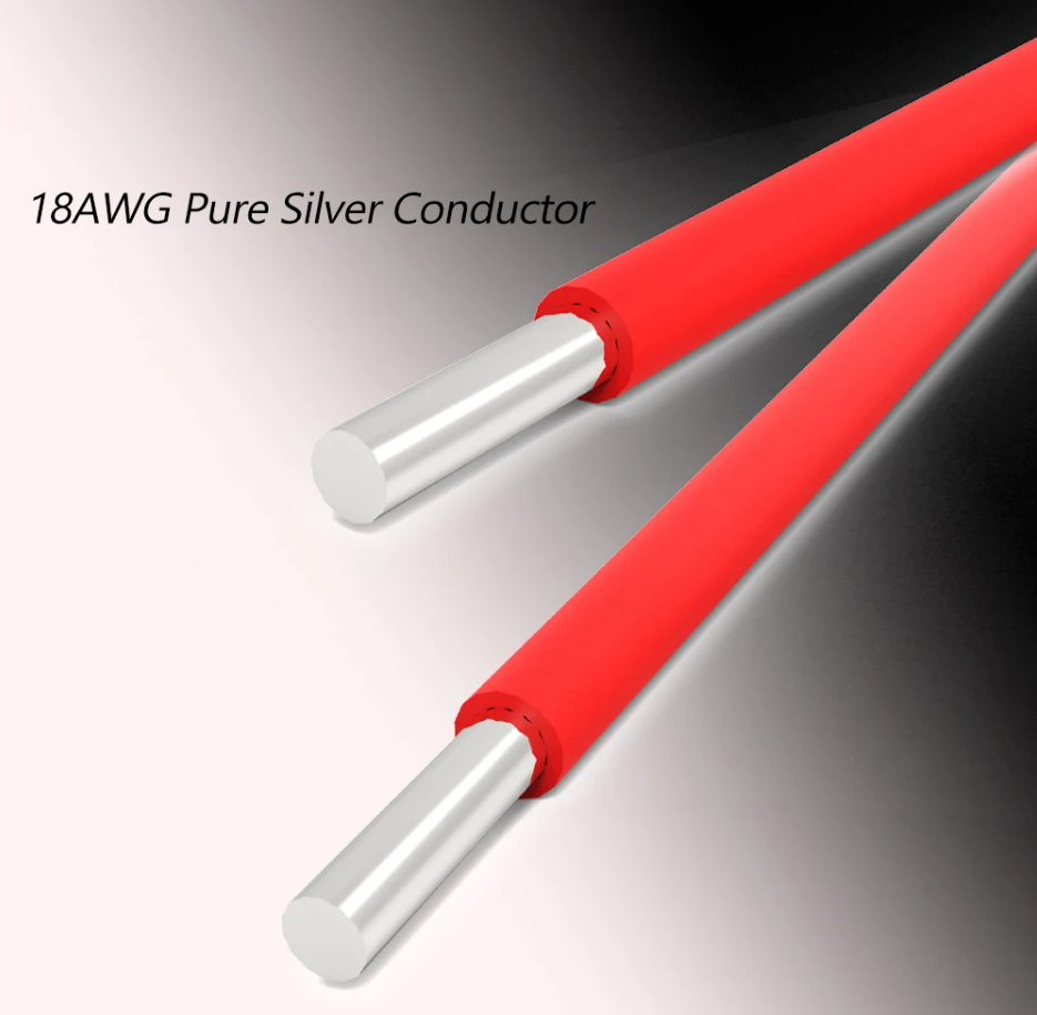 0.5M HiFi Audio Cable 18AWG 99.998% Pure Silver Bulk Wire Cord PTFE ...