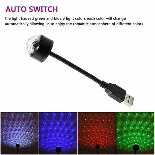 USB Projector Light Aluminum Alloy Car Roof USB Star Night Light ...