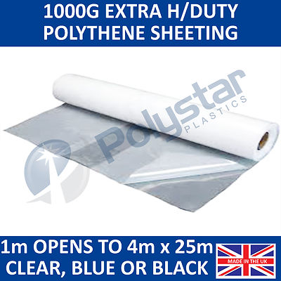 Heavy Duty Polythene Sheeting 1000 gauge Free next day delivery | eBay UK