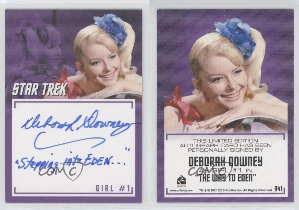 2020 Inscription Deborah Downey as Girl #1 (Stepping into Eden) #A41 ...