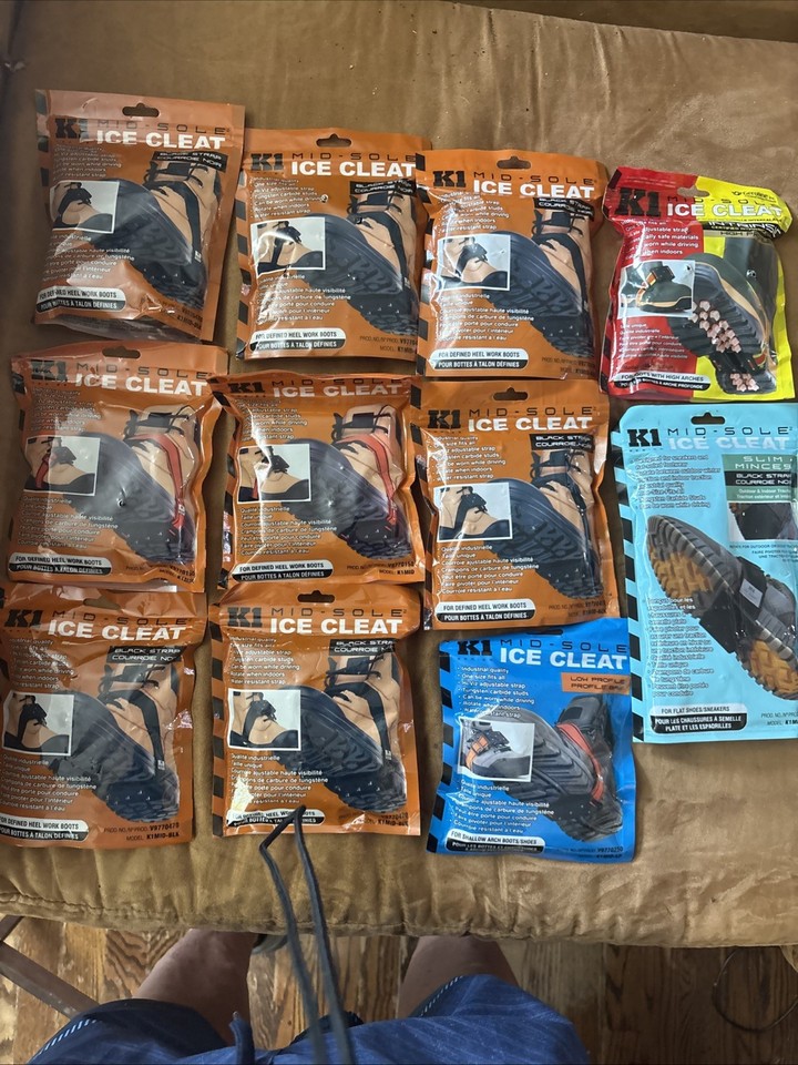 Lot Of (11) K1 Series Mid-Sole Ice Cleats Snow Tracks K1MID-HP Boots ...