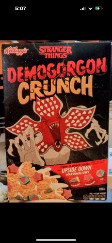 Kellogg’s Stranger Things Demogorgon Crunch Cereal New Sealed Collector ...