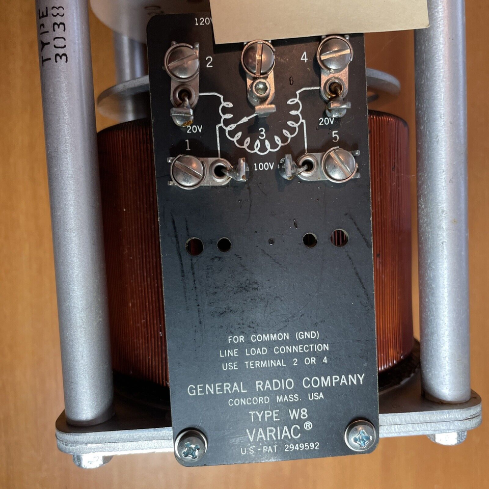 General Radio W8 X3 Ganged Variac Adjustable Auto Transformer Vintage ...