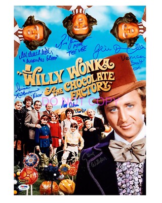 Willy Wonka Original Cast SIGNED 8x10 REPRINT photo Gene Wilder HOT #1 ...