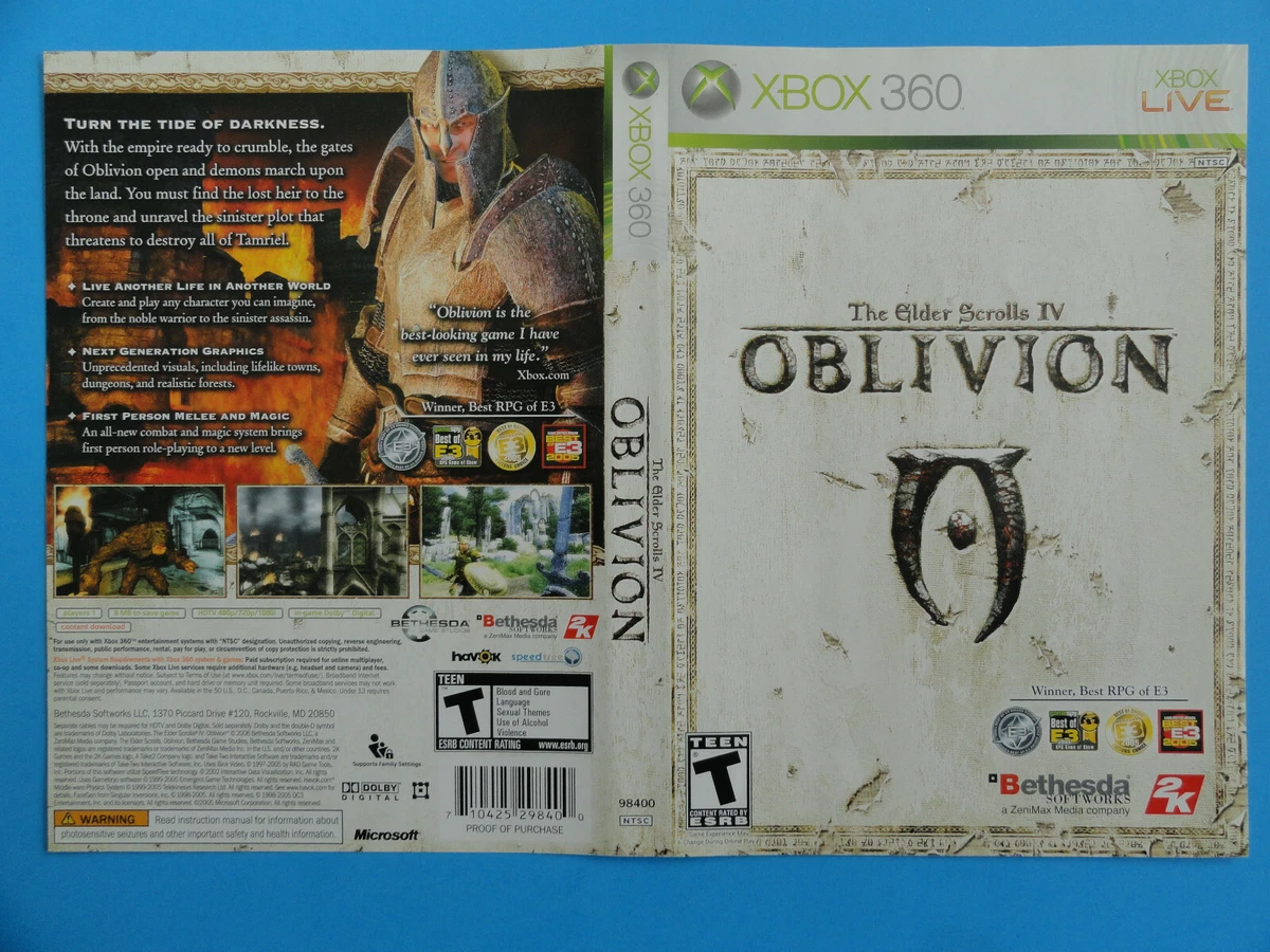 Oblivion Cover