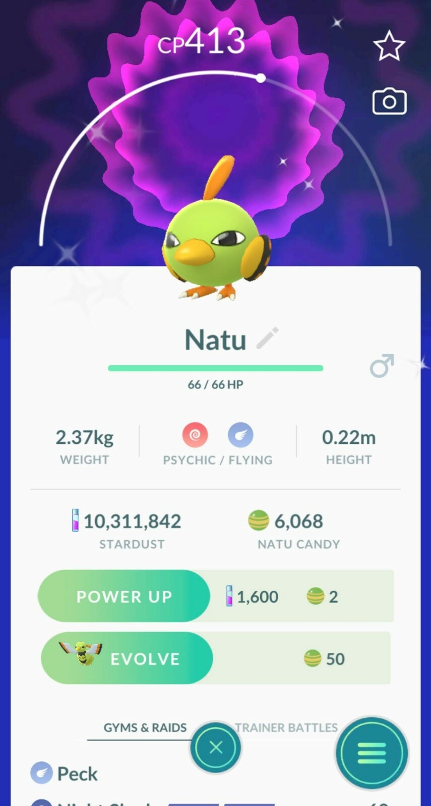 Shiny Natu (REGISTERED ONLY) (FROM NYC, USA) - POKEMON GO | eBay