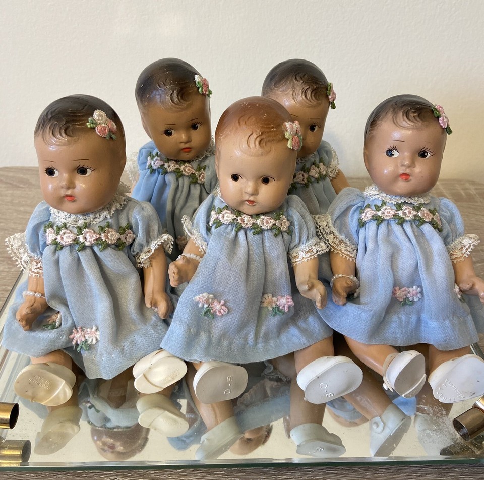 Vintage 1930's Dionne Quintuplets 5 dolls set M. Alexander | eBay
